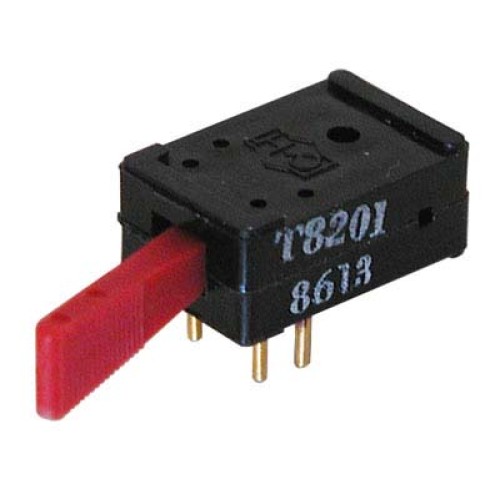 TOGGLE SWITCH 2P1T ON-ON UNTH PCRA PLAS ACTU 5.1MM HOLE